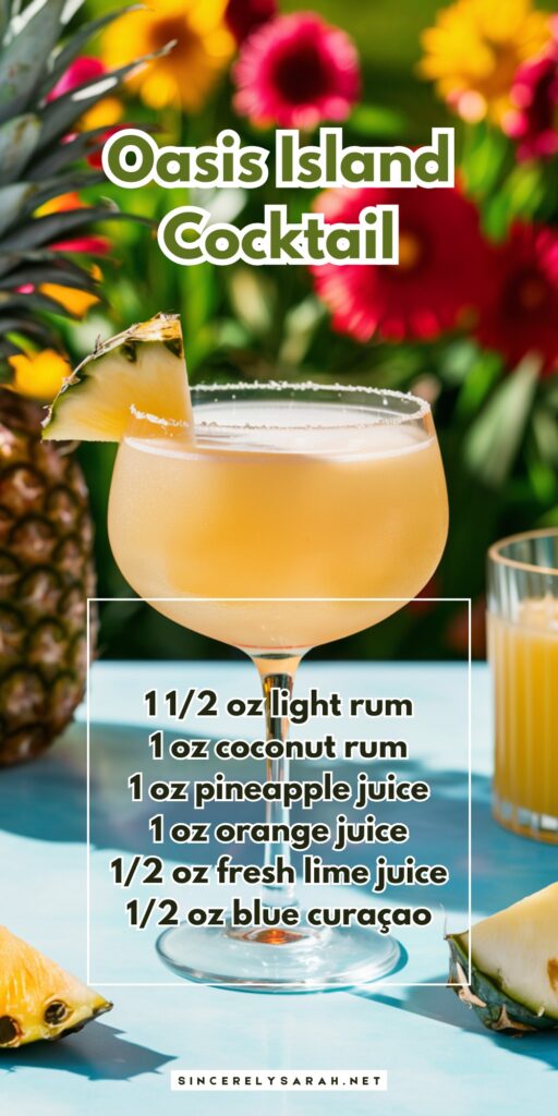 Oasis Island Cocktail | Sugar&Cinnamon