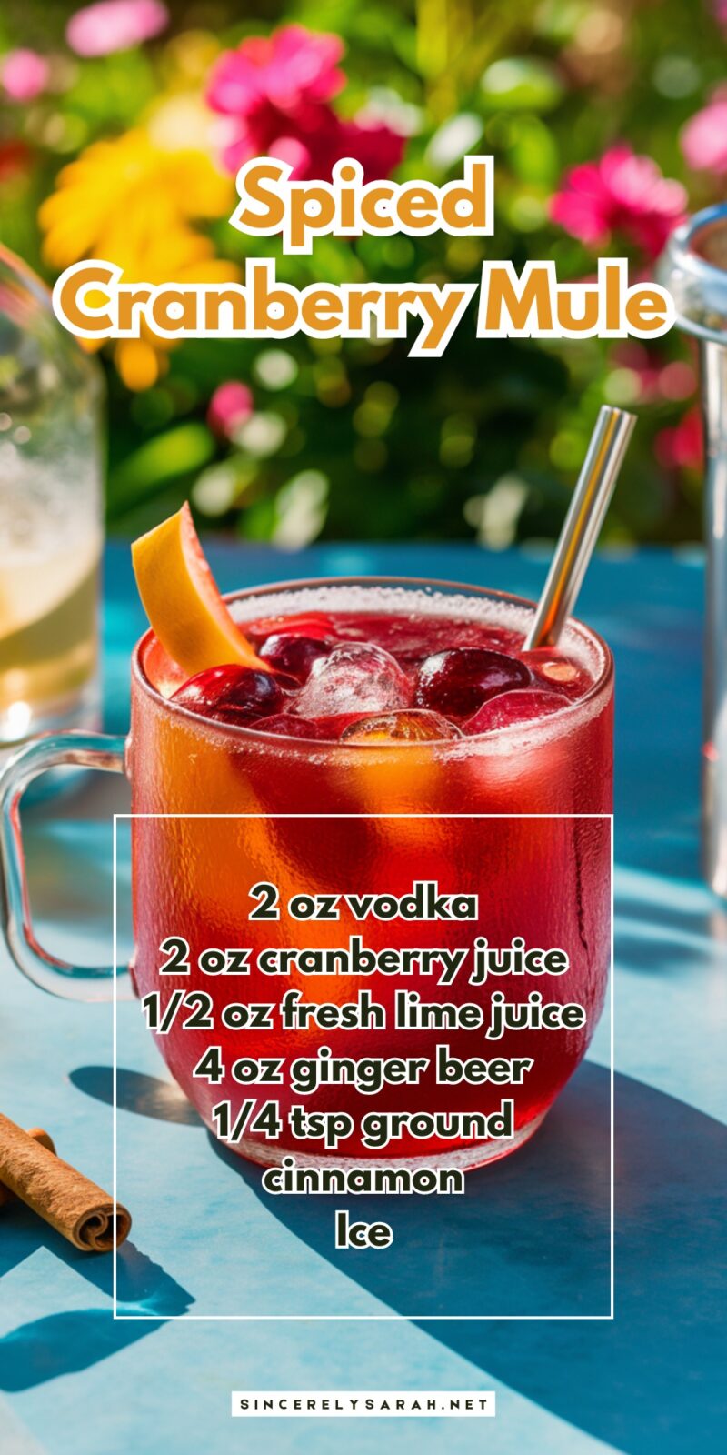 Spiced Cranberry Mule | Sugar&Cinnamon