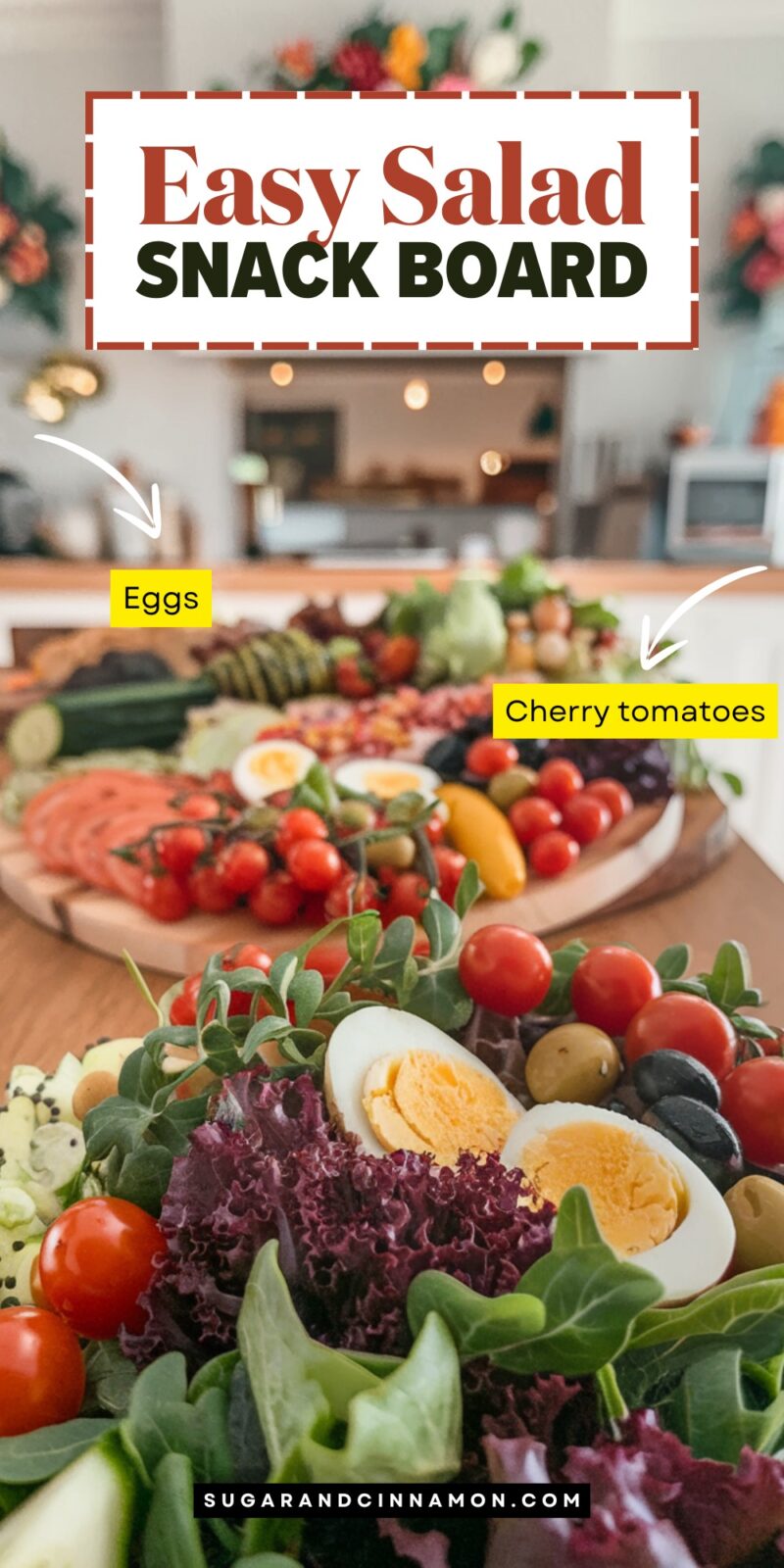 Salad Charcuterie Board | Sugar&Cinnamon