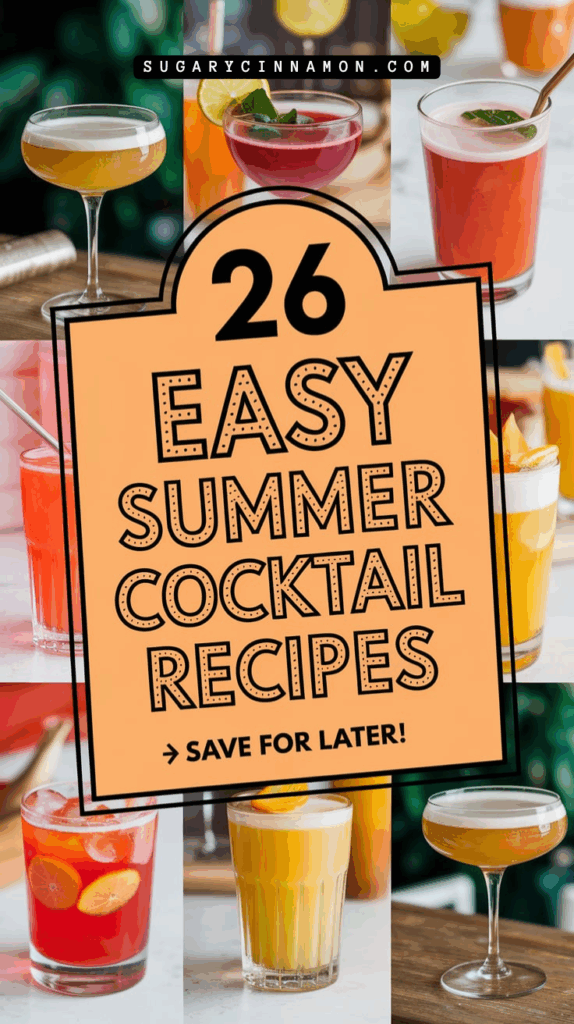 26 Easy Summer Cocktail Recipes | Sugar&Cinnamon